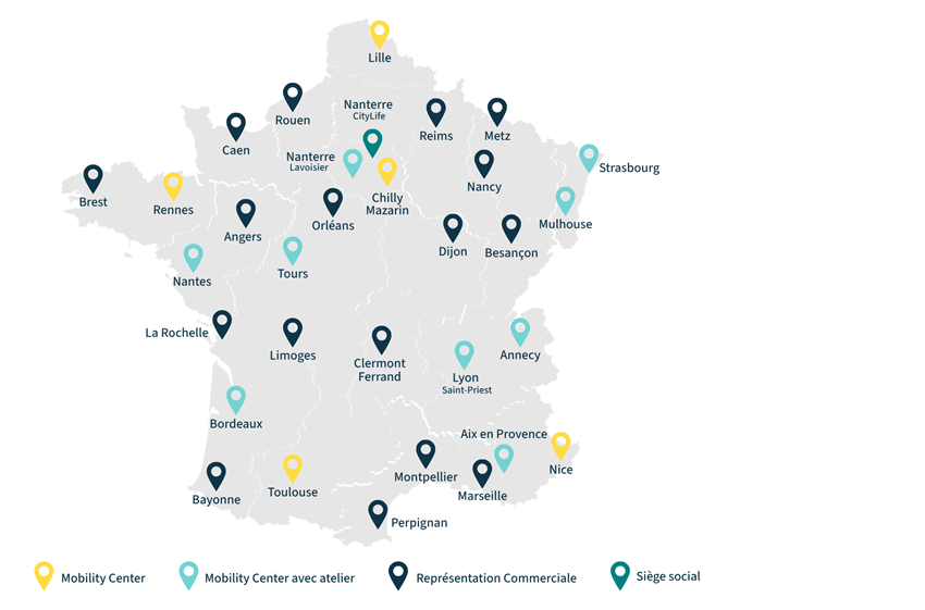 Nos implantations | Ayvens France